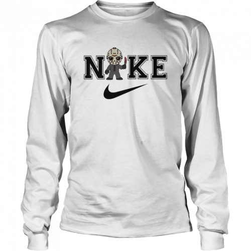 Jason Voorhees Horror Halloween Character Nike Swoosh Logo Shirt