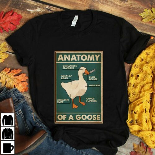 Anatomy Of A Goose Vintage Poster